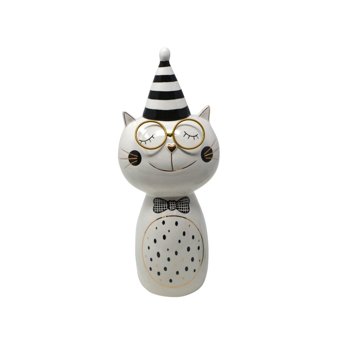 Bank Cat 11 x 9.5 x 26 cm – Village Traditions